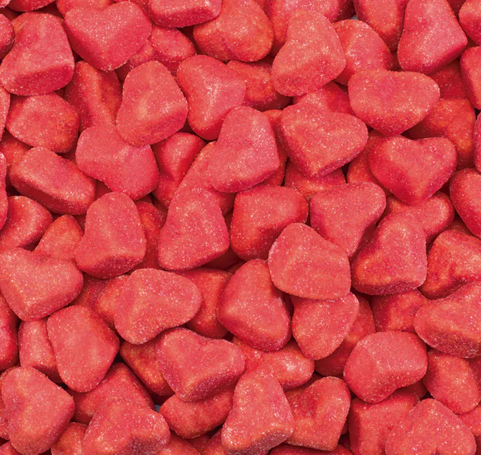 Coeurs tendres sucrés rouge (Haribo)